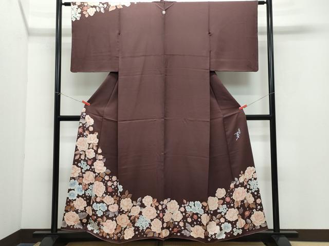 平和屋着物●染色の魔術師　染乃座・大久保玄才　そめのざ玄才　訪問着　舞花文　高島屋扱い　正絹　逸品　CAAY3039vf