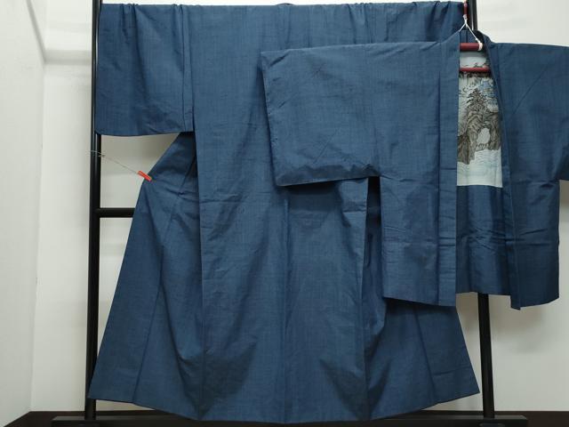 平和屋着物●男性　本場大島紬　アンサンブル　100亀甲　総詰め　正絹　逸品　未使用　CAAY3063vf