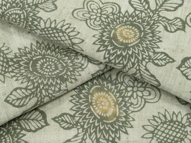 平和屋着物∴夏物　浴衣　舞菊文　綿　逸品　CAAY4406ng