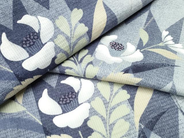 平和屋着物∴夏物　浴衣　綿紅梅　矢絣草花文　暈し染め　綿　逸品　CAAY4460ng