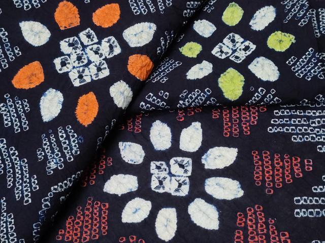 平和屋着物∴夏物　浴衣　有松鳴海絞り　流水舞花文　綿　逸品　未使用　CAAY4523ng