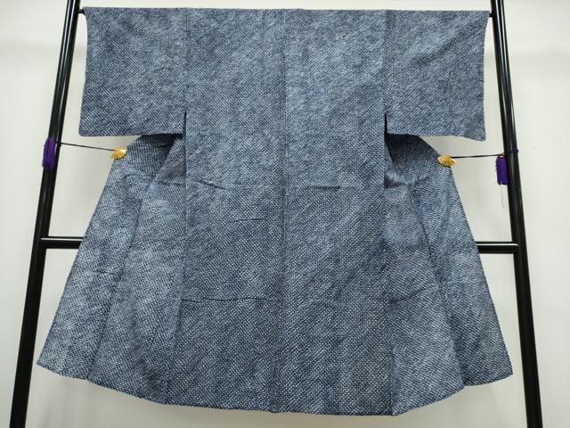 平和屋着物∴夏物　男性　浴衣　有松鳴海絞り　三浦絞り　斜線文　綿　逸品　CAAY4546ng