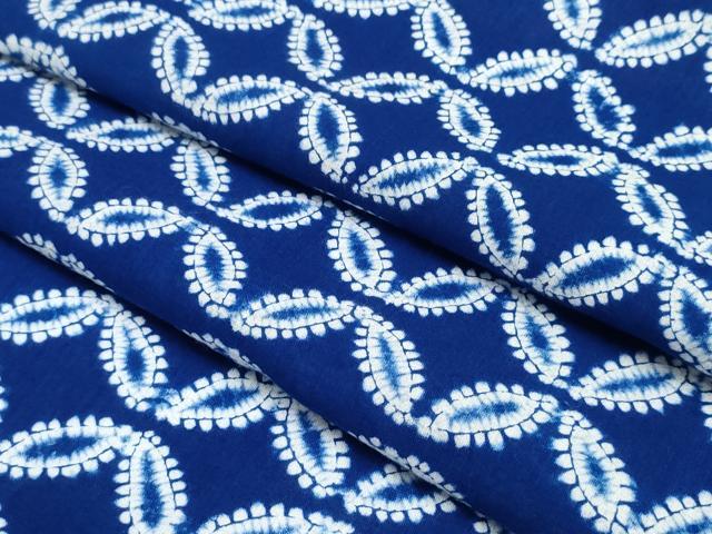 平和屋着物∴夏物　浴衣　有松鳴海絞り　七宝文　綿　逸品　CAAY4549ng