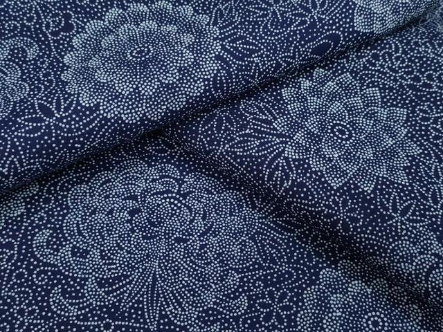 平和屋着物∴夏物　浴衣・小紋兼用　菊尽くし　綿　逸品　CAAY4605ng