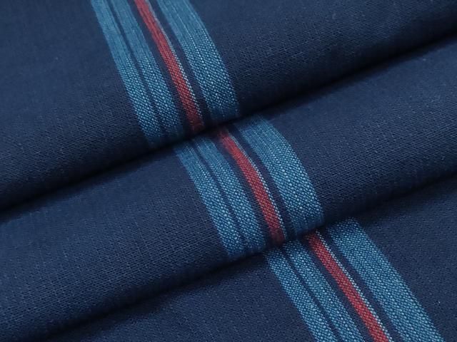 平和屋着物∴夏物　浴衣　間道　綿　逸品　CAAY4644ng