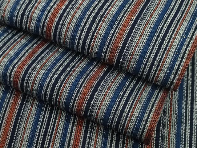 平和屋着物∴夏物　阿波しじら織　浴衣　縞　逸品　CAAY4646ng