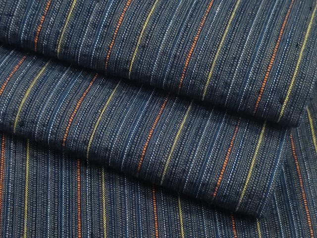 平和屋着物∴夏物　阿波しじら織　浴衣　縞　綿　逸品　CAAY4648ng