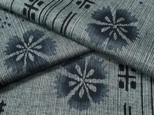 平和屋着物∴夏物　浴衣　舞花吉祥間道　綿麻　逸品　CAAY4694ng