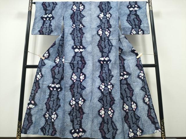 平和屋着物∴夏物　浴衣　有松鳴海絞り　吉祥花間道　綿　逸品　CAAY4784ng