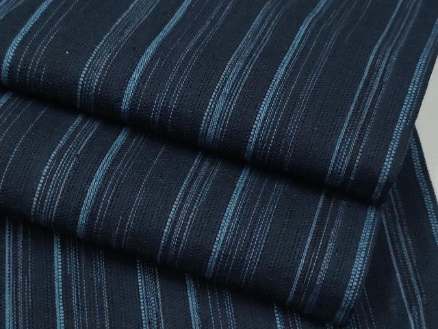 平和屋着物∴夏物　浴衣　阿波しじら織　間道　綿　逸品　CAAY4800ng