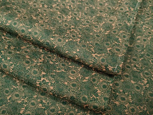 平和屋着物●男性　江戸小紋　菊尽くし　正絹　逸品　未使用　CAAY4820ut