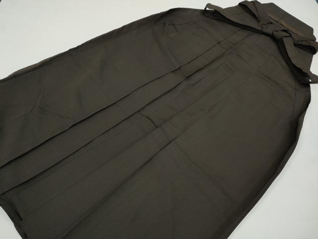 平和屋着物●男性　馬乗り袴　縞　正絹　逸品　CAAY4841ut