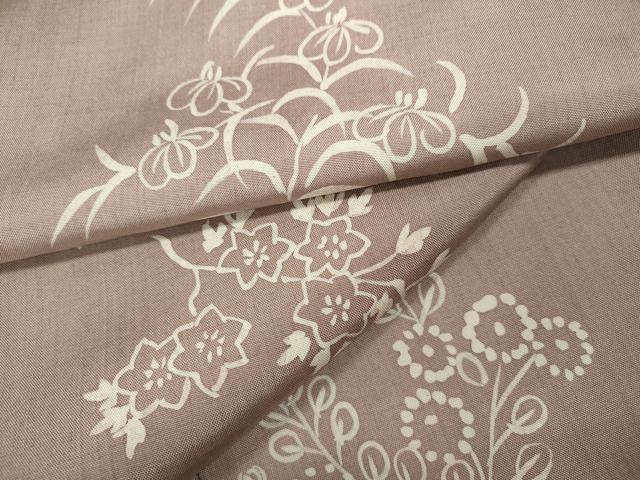 平和屋着物●本場染大島紬　草花文　正絹　逸品　CAAY4848ut