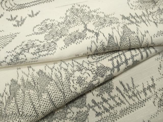 平和屋着物●上質な紬　遠山樹林文　正絹　逸品　CAAY4854ut