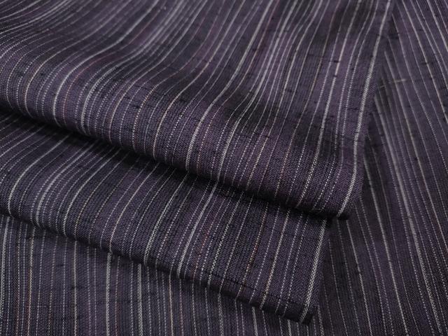 平和屋着物●上質な紬　よろけ縞　正絹　逸品　CAAY4886ut