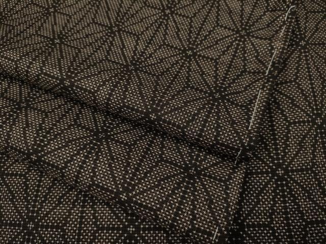 平和屋着物●本場大島紬　7マルキ　麻の葉文様　正絹　逸品　未使用　CAAY4891ut