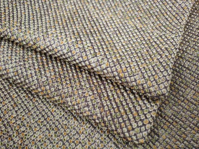 平和屋着物○大変加工の良い総絞り小紋 正絹 逸品 CAAY4924ut