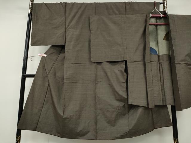 平和屋着物●男性　本場大島紬　アンサンブル　80亀甲　総詰め　正絹　逸品　CAAY4925ut