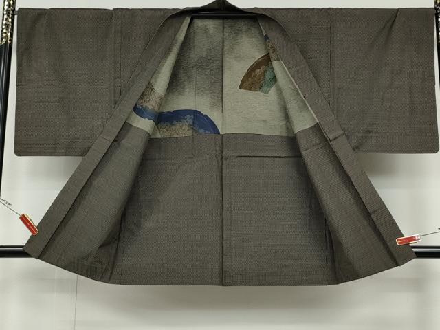 平和屋着物○男性 本場大島紬 アンサンブル 80亀甲 総詰め 正絹 逸品