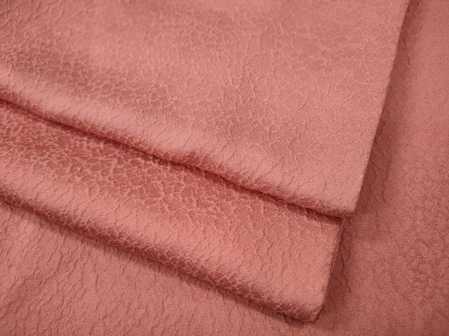 平和屋着物●上質な色無地　霞地紋　薄紅色　正絹　逸品　CAAY4972ut