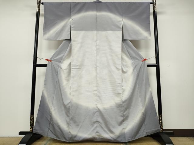 平和屋着物●本塩沢　やまだ織　訪問着　染色作家　桐村博　霞文　暈し染め　正絹　逸品　CAAY4985ut