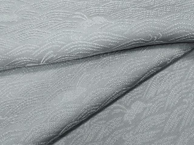 平和屋着物●上質な色無地　跳兎地紋　牡丹鼠色　鈴乃屋扱い　正絹　逸品　CAAY4997ut