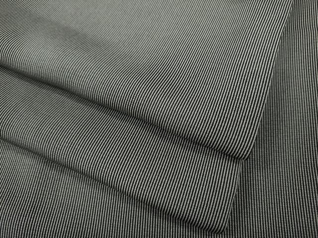 平和屋着物●江戸小紋　本草木萬両染　万筋　黒色×霞色　ますいわ屋扱い　正絹　逸品　CAAY4998ut