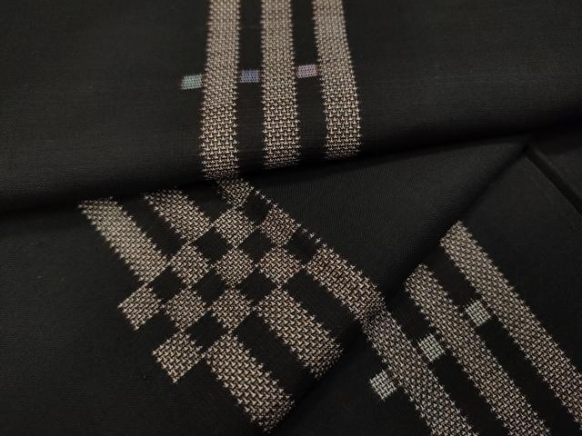 平和屋着物●本場大島紬　9マルキ　吉祥間道　鈴乃屋扱い　正絹　逸品　未使用　CAAY4999ut