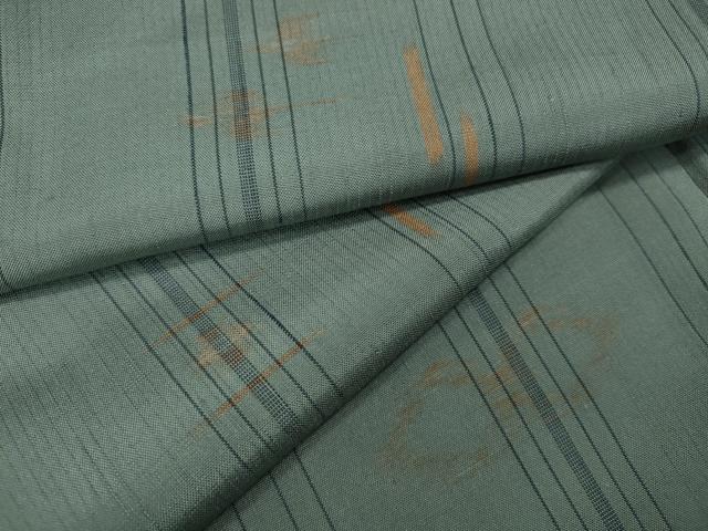 平和屋着物●上質な紬　琉球絣文様　正絹　逸品　未使用　CAAY5008ut