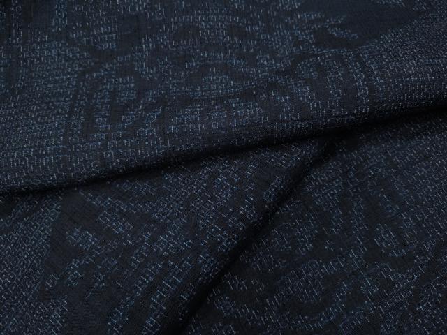 平和屋着物●結城紬　100亀甲　亀甲吉祥花文　正絹　逸品　CAAY5023ut