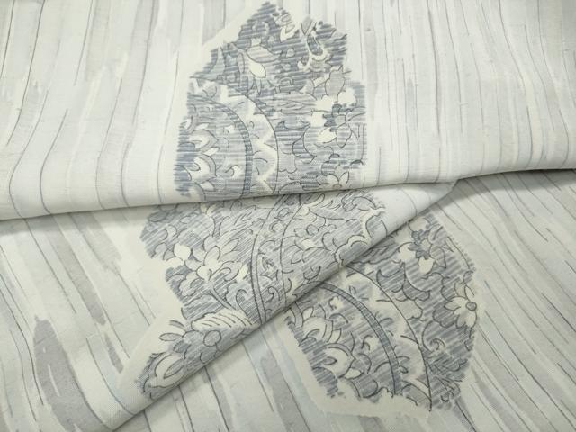 平和屋着物●上質な紬　亀甲花文　正絹　逸品　CAAY5095ut