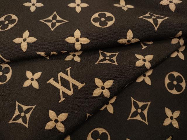 平和屋着物●上質な小紋　型染め　花菱文　正絹　逸品　CAAY5113ut