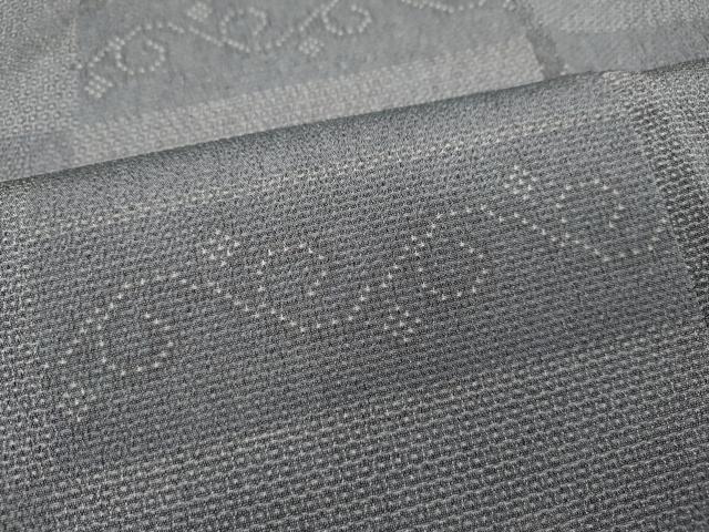 平和屋着物○本塩沢 110亀甲 横段吉祥文 正絹 逸品 CAAY5114ut