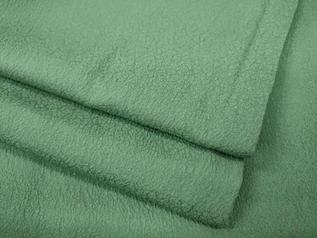 平和屋着物●上質な色無地　霞地紋　青磁色　正絹　逸品　CAAY5127ut