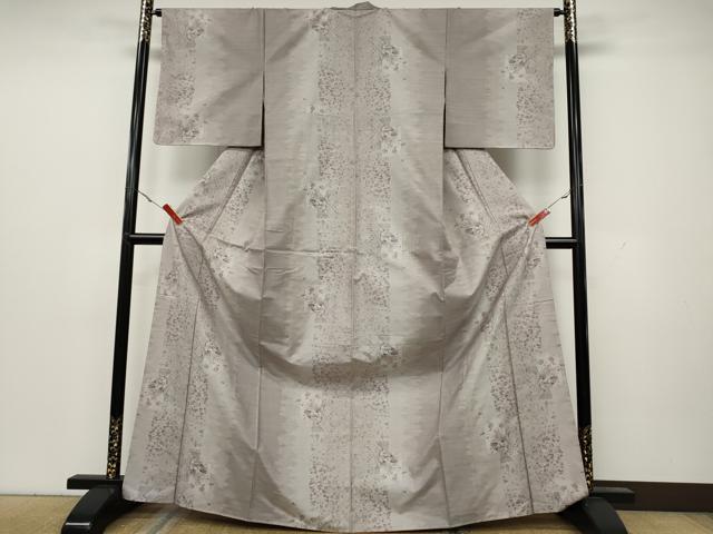 平和屋着物○本場大島紬 蔦の葉花間道 総絣 正絹 逸品