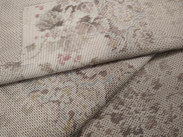 平和屋着物●本場大島紬　蔦の葉花間道　総絣　正絹　逸品　未使用　CAAY5136ut