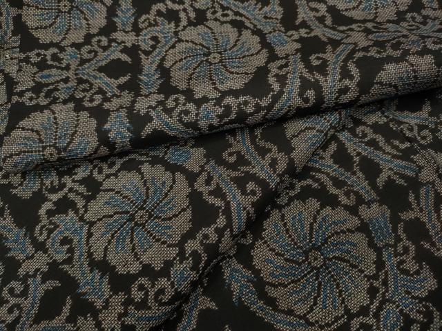 平和屋着物●本場大島紬　9マルキ　吉祥花文　正絹　逸品　未使用　CAAY5142ut