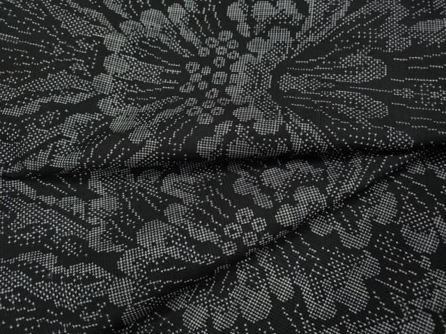 平和屋着物●本場大島紬　7マルキ　舞花文　正絹　逸品　CAAY5175ut