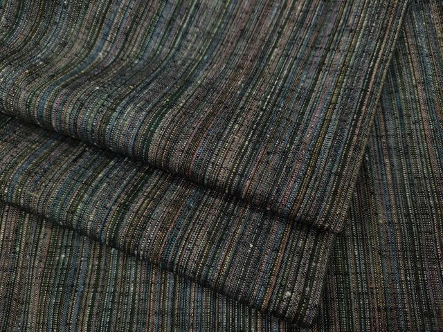 平和屋着物●上質な紬　縞　正絹　逸品　CAAY5189ut