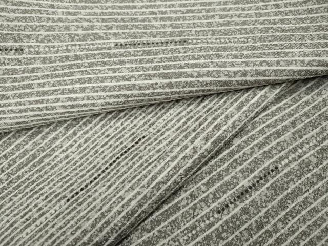 平和屋着物●上質な小紋　横段文　正絹　逸品　CAAY5190ut