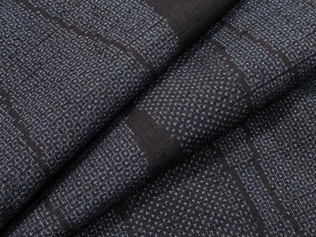 平和屋着物●結城紬　100亀甲　立涌文　正絹　逸品　CAAY8044gh