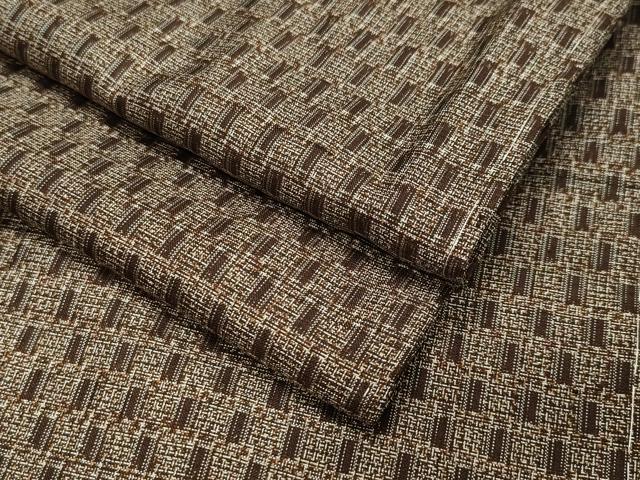 平和屋着物●本場大島紬　割込絣　幾何学文　ロング丈　正絹　逸品　未使用　CAAY8088gh