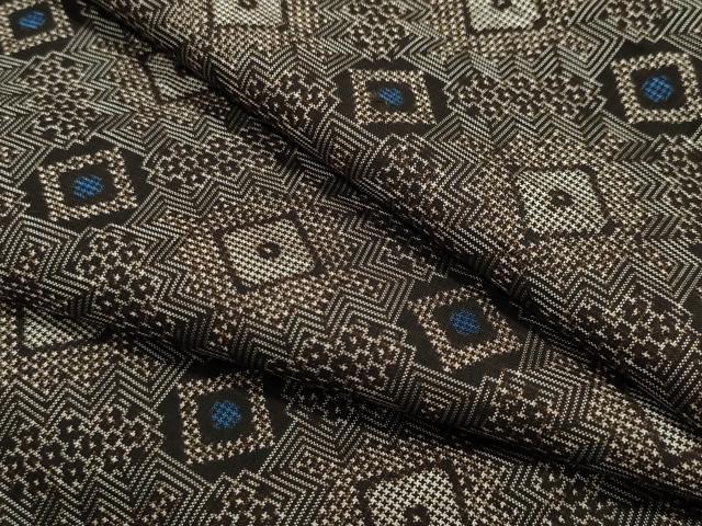 平和屋着物●本場大島紬　龍郷絣　正絹　逸品　CAAY8092gh