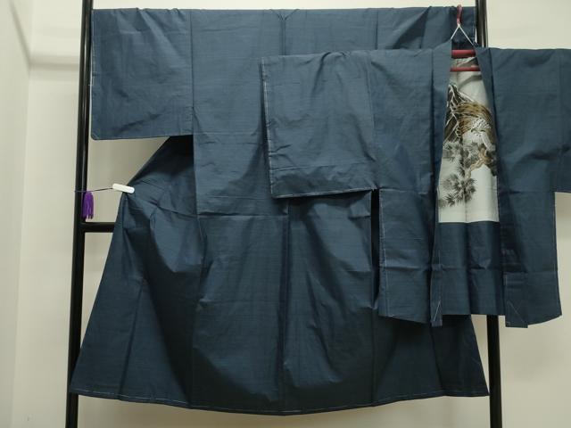 平和屋着物●男性　本場大島紬　アンサンブル　100亀甲　総詰め　正絹　逸品　未使用　CAAY8107gh