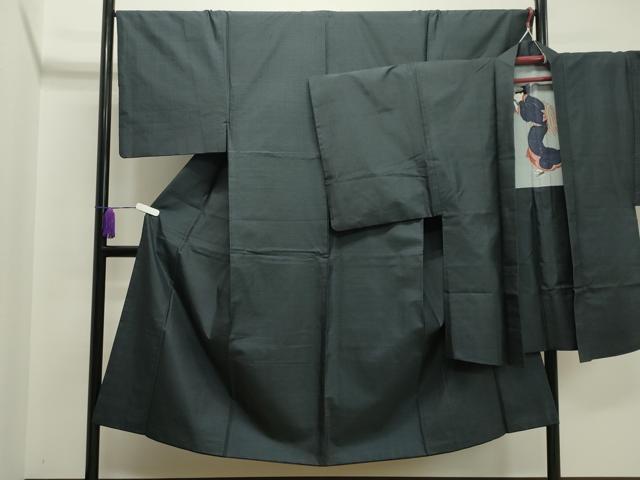 平和屋着物●男性　本場大島紬　アンサンブル　100亀甲　総詰め　正絹　逸品　CAAY8109gh