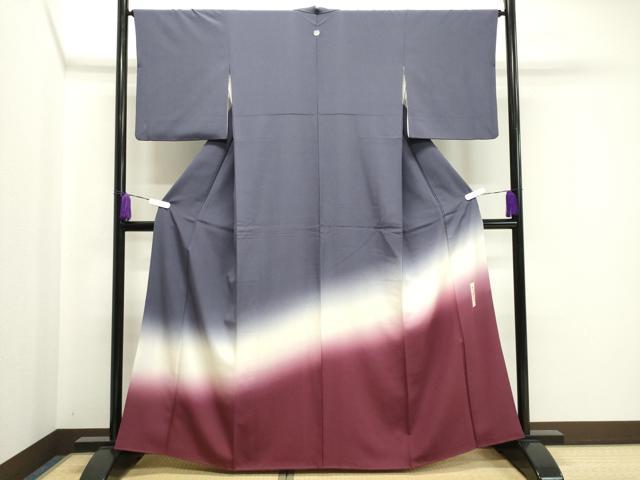 平和屋着物●世界的人形師　辻村寿三郎　ジュサブロー　色留袖　霞文　暈し染め　正絹　逸品　CAAY8147gh