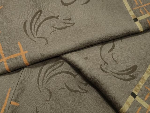 平和屋着物●上質な小紋　跳兎　正絹　逸品　CAAY8214gh