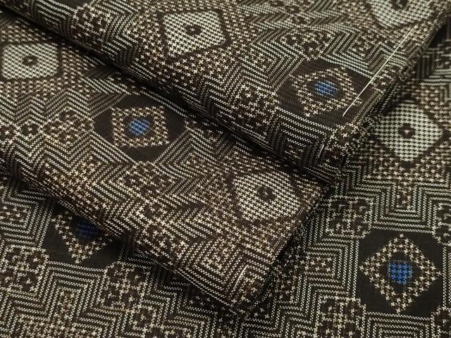 平和屋着物●本場大島紬　龍郷絣　正絹　逸品　未使用　CAAY8377gh