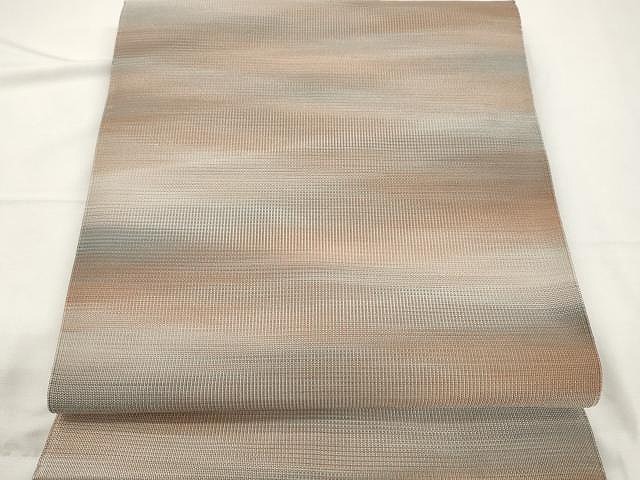 平和屋着物●京都の和装業の老舗一門　千切屋　爪＆#25620；き本綴れ　八寸名古屋帯　霞文　正絹　逸品　CAAY9235yk