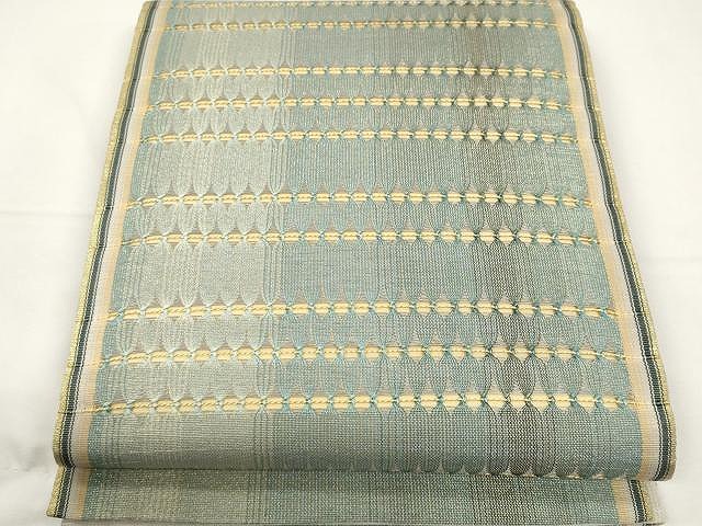 平和屋着物●太鼓柄袋帯　横段文　金糸　正絹　逸品　CAAY9259yk